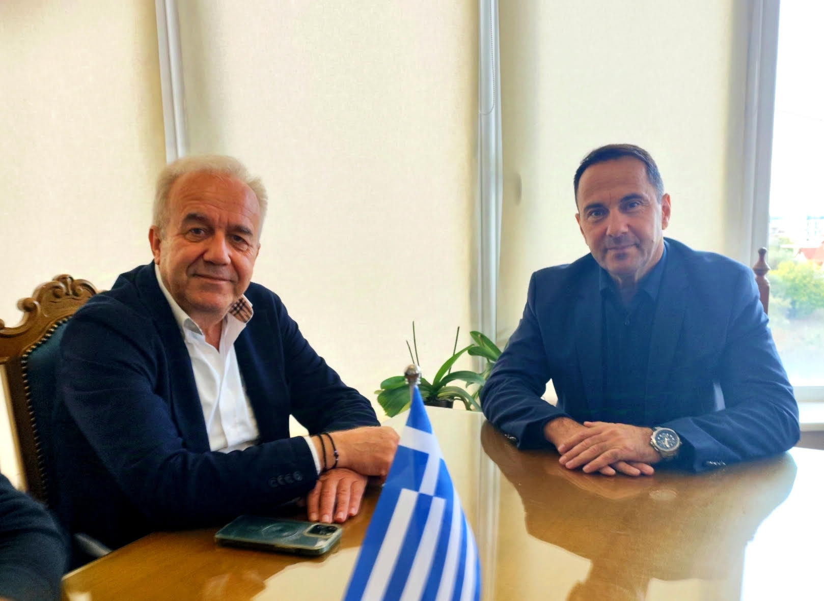 Συνάντηση του Δημάρχου Ζαχάρως, Κωνσταντίνου Μητρόπουλου, με τον ...